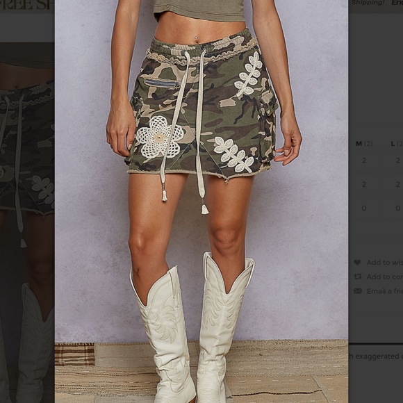 POL | Skirts | Pol Tasha 2 Pol French Terry Mini Cargo Skirt With ...